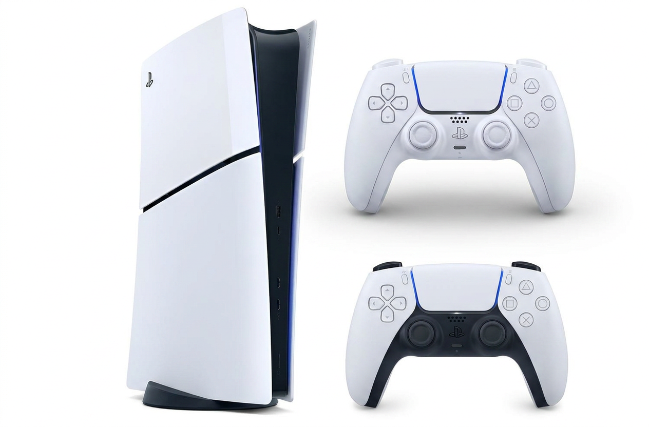 Игровая приставка Sony PlayStation 5 Slim Digital Edition, 825 ГБ + 2-ой геймпад (( Chroma Pearl)