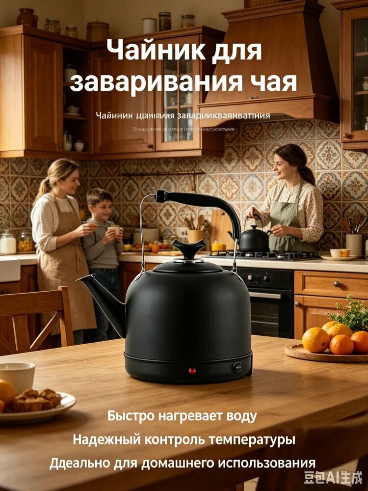 Электрический чайник 10L чайник электрический, чайник электрический, Изготовлен из пищевой стали, простой стиль, черный матовый