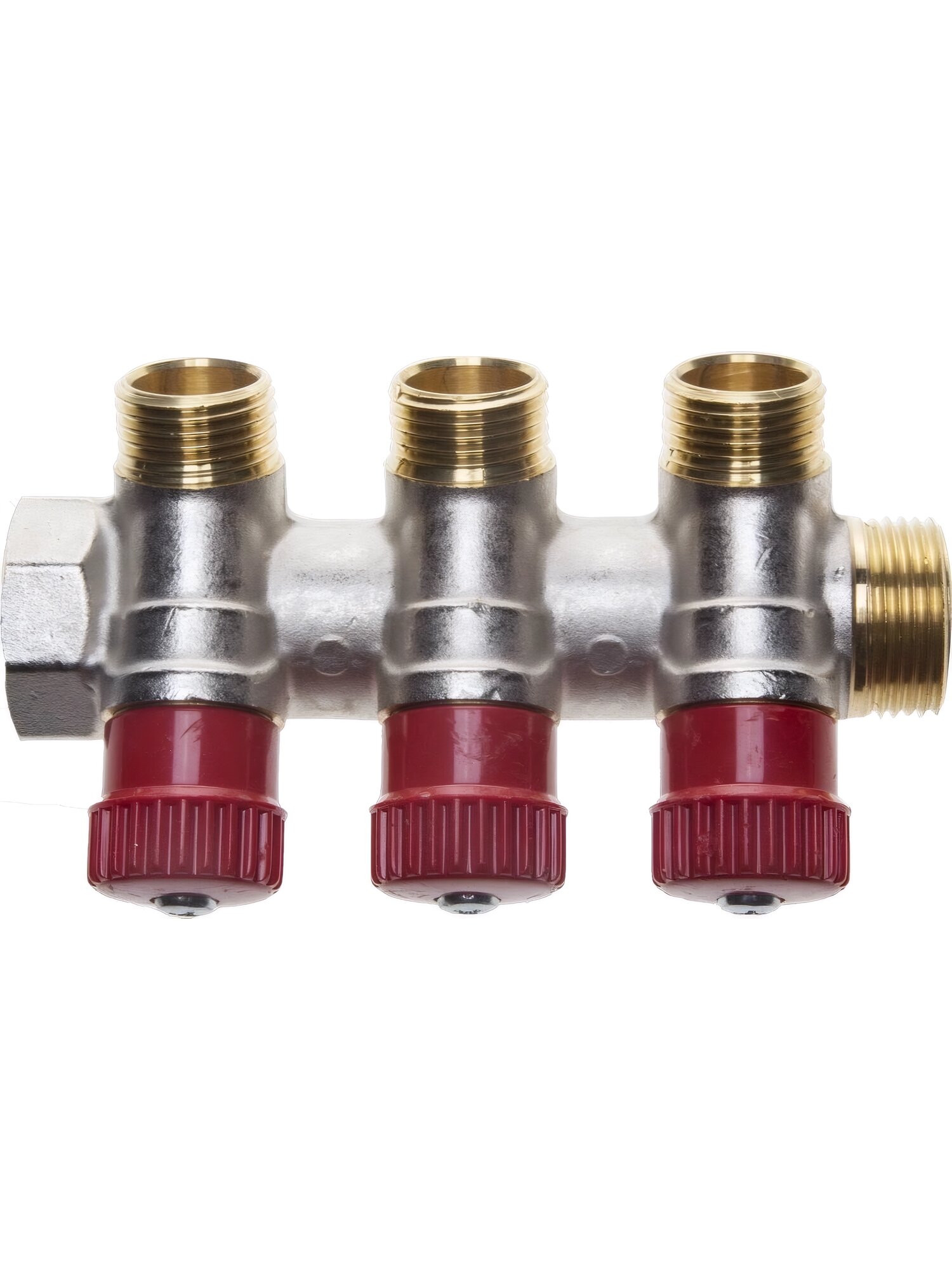 Коллектор для горячей воды GENERAL FITTINGS вход 3/4″ - 3 выхода 1/2″