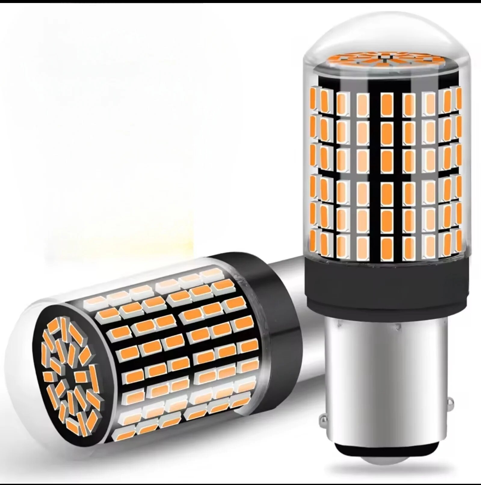 Желтые LED 1157 BAY15D 144SMD 20W для стоп-сигналов