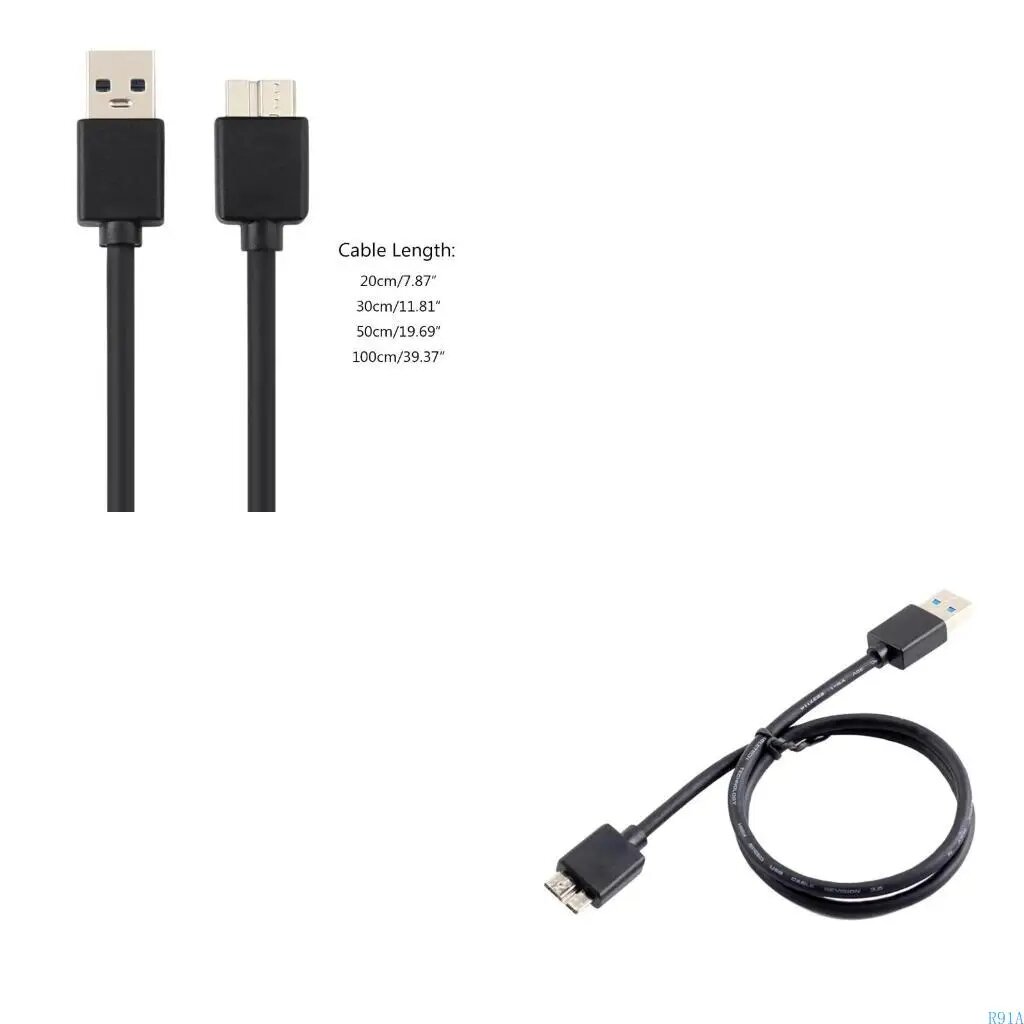 USB кабель Micro B, 0.2m, черный