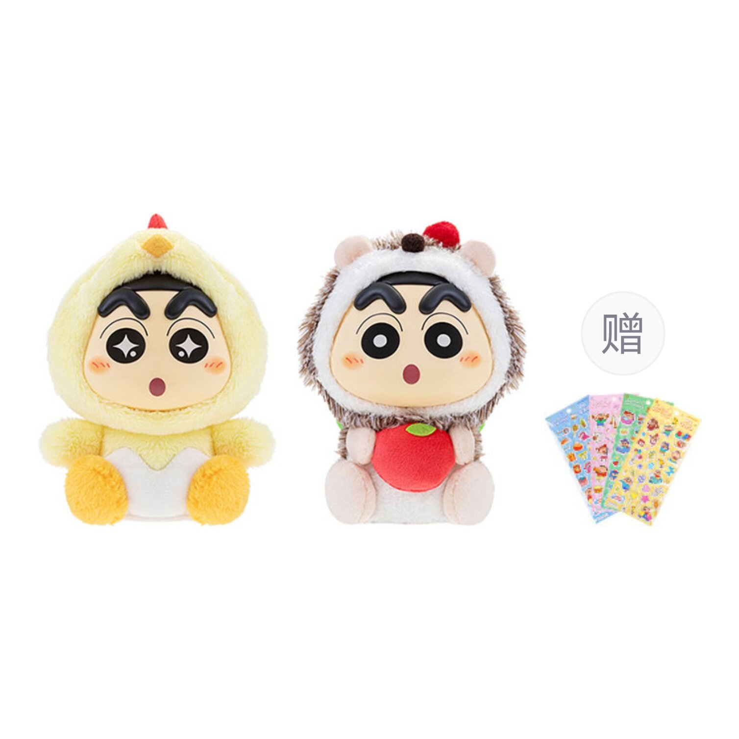 Игрушка плюшевая унисекс Spiritual Creations x Crayon Shinchan Xiaoxin's Forest Adventure Q Cute Animals, 2 шт.