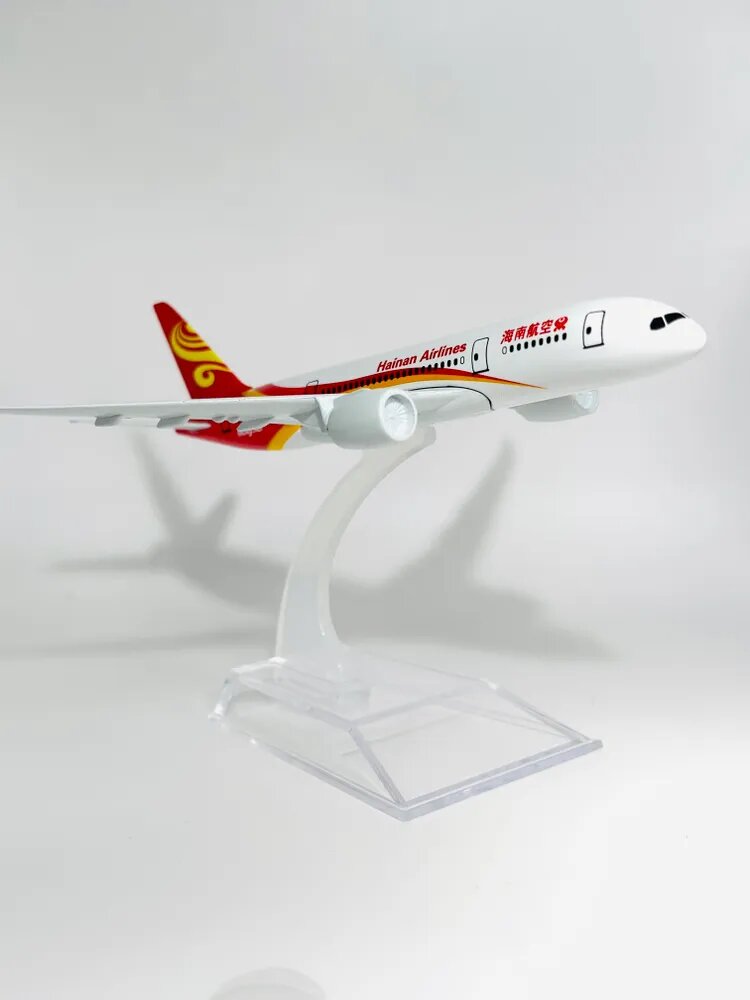 Сборная модель самолета Hainan Airlines 1/500, металл/пластик, 16 см, для детей от 14 лет