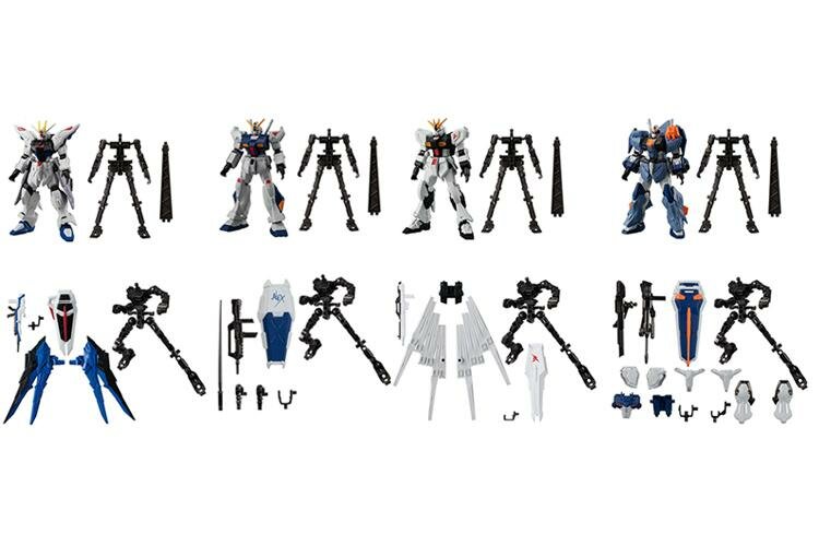 Коллекционные игрушки унисекс BANDAI Mobile Suit Gundam G Frame FA 01, 4 шт.