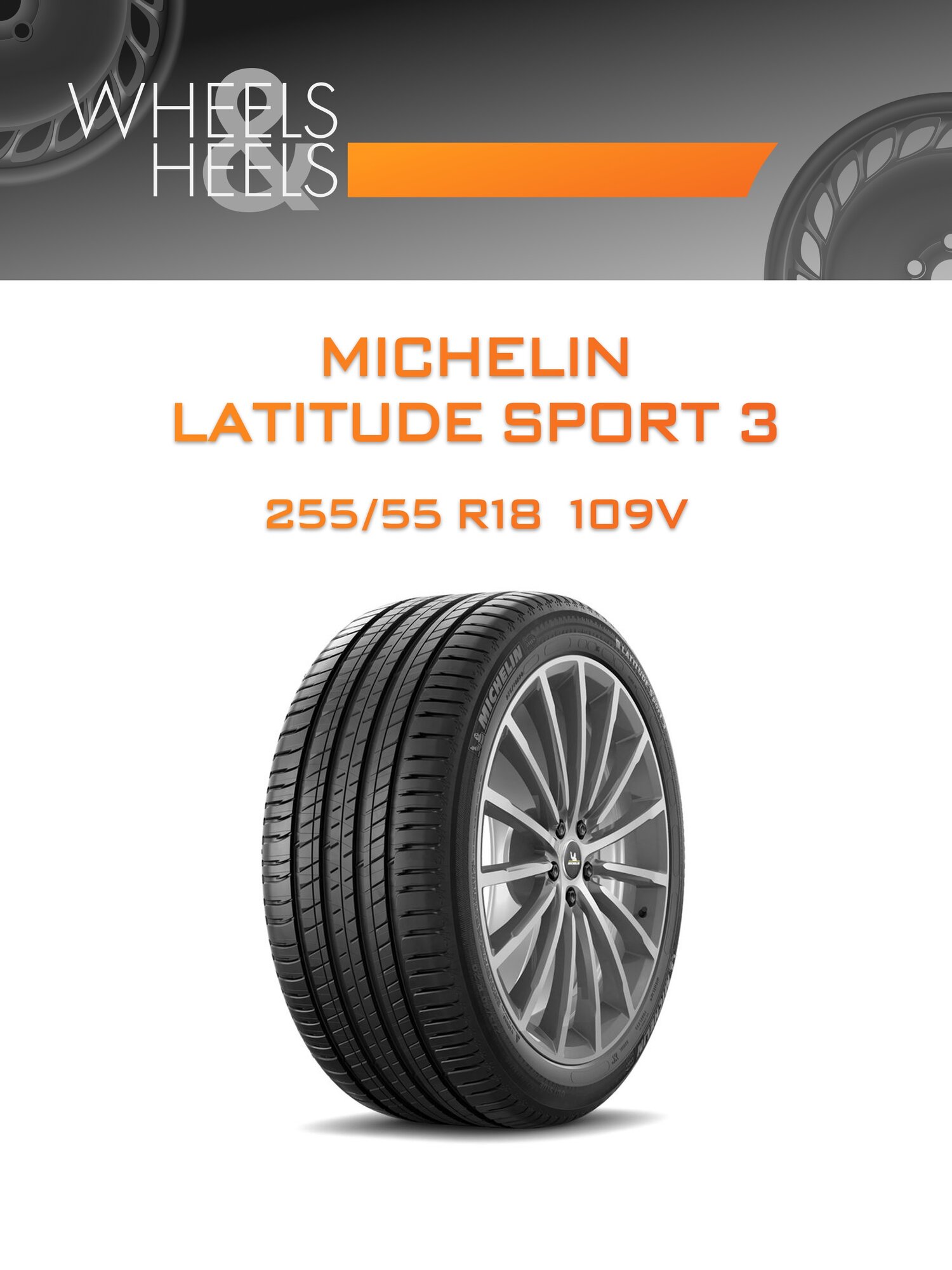 Шина автомобильная Michelin LATITUDE SPORT 3 255/55 R18 109V XL SUMMER, летняя, универсальная