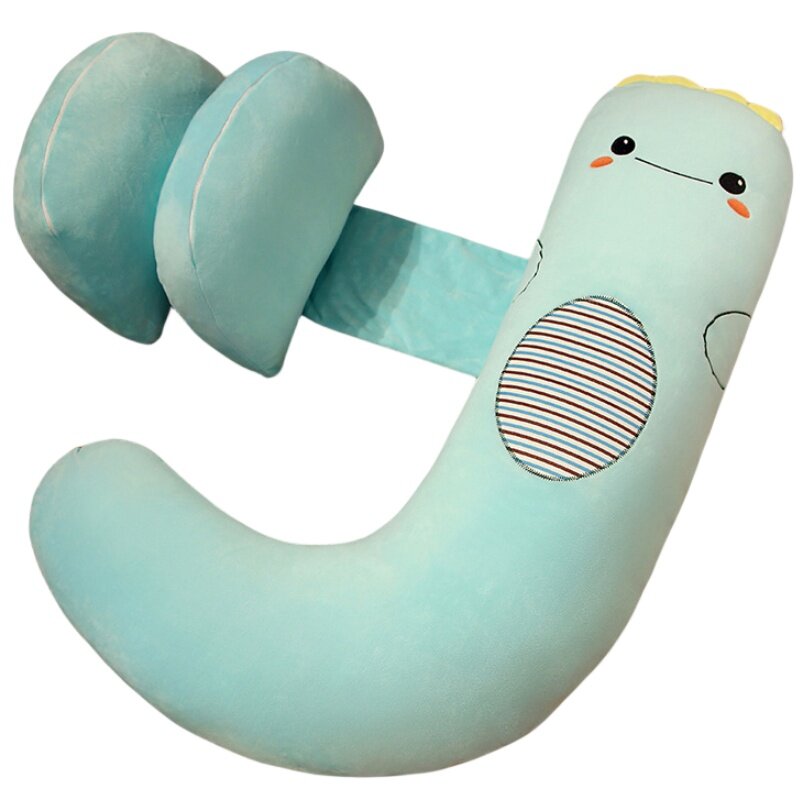 Подушка для сна унисекс Mise U-образная, Pregnancy Pillow[Blue Dinosaur], 60CM EU