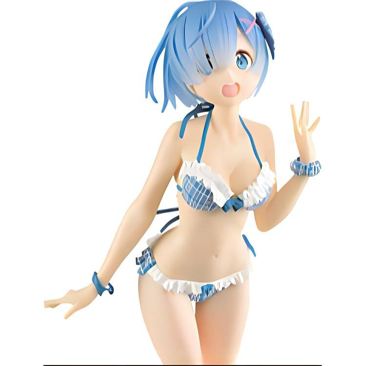 Фигурка унисекс BANPRESTO Rem Swimsuit Scale Figures Re Zero Starting Life In Another World,