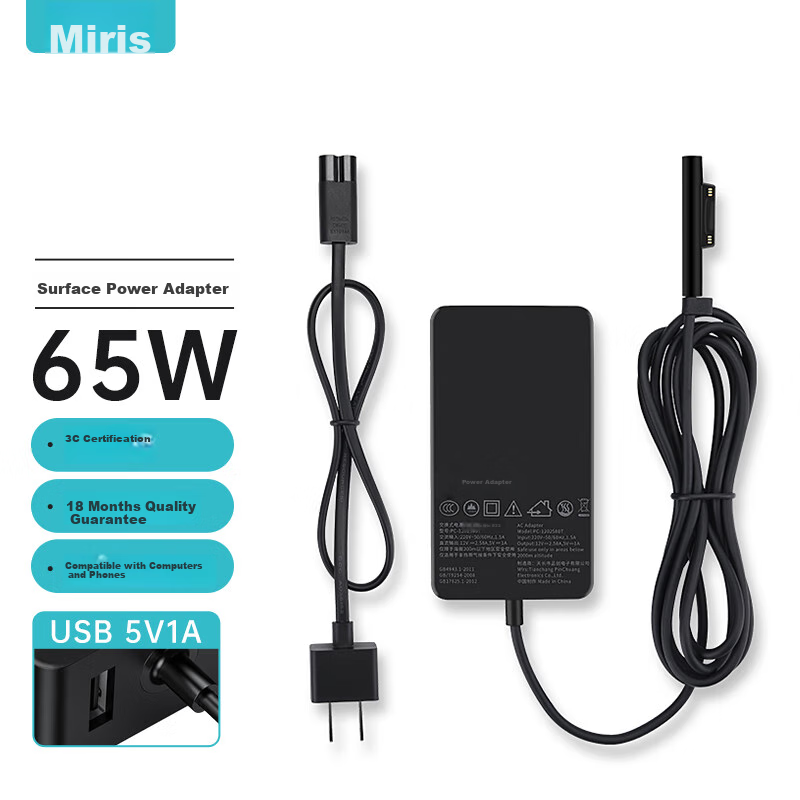 Mryc 15V4A 65 Вт адаптер питания для Microsoft Surface Pro 5/6/7/8/X/Go и Laptop 3/4/Book Цвет：Microsoft 15V4A 65 Вт с