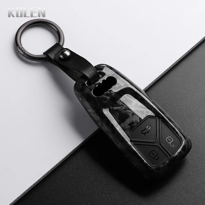 Чехол для ключей Audi карбон F-Carbon SET1
