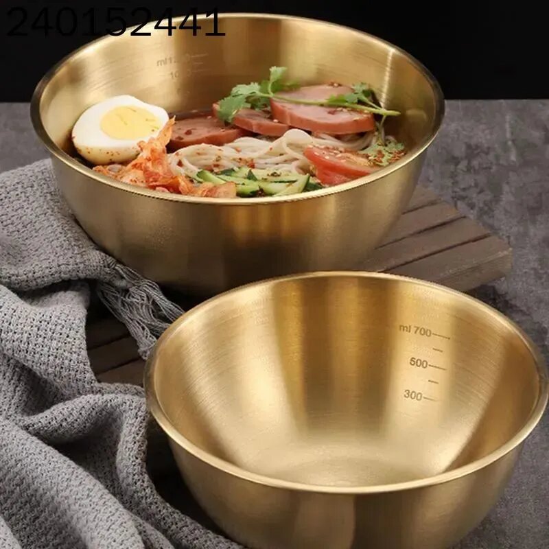 Миска 700 мл золотой, 2 шт