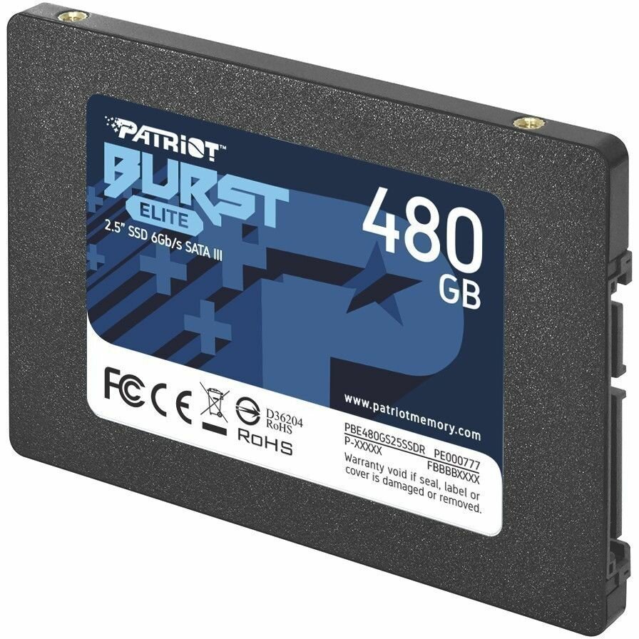 SSD-накопитель Patriot Memory PBE480GS25SSDR 480 ГБ 2.5" SATA III