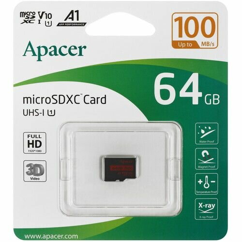 Карта памяти , microSDXC,64 ГБ