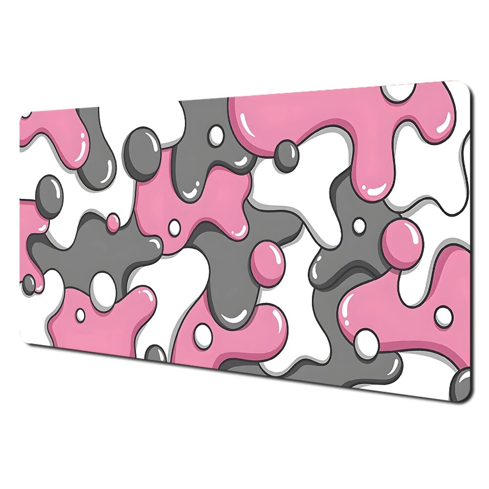 Розовый игровой коврик для мыши Kawaii E-sports, нескользящий, 900x400x3mm, mousepads-0829-12