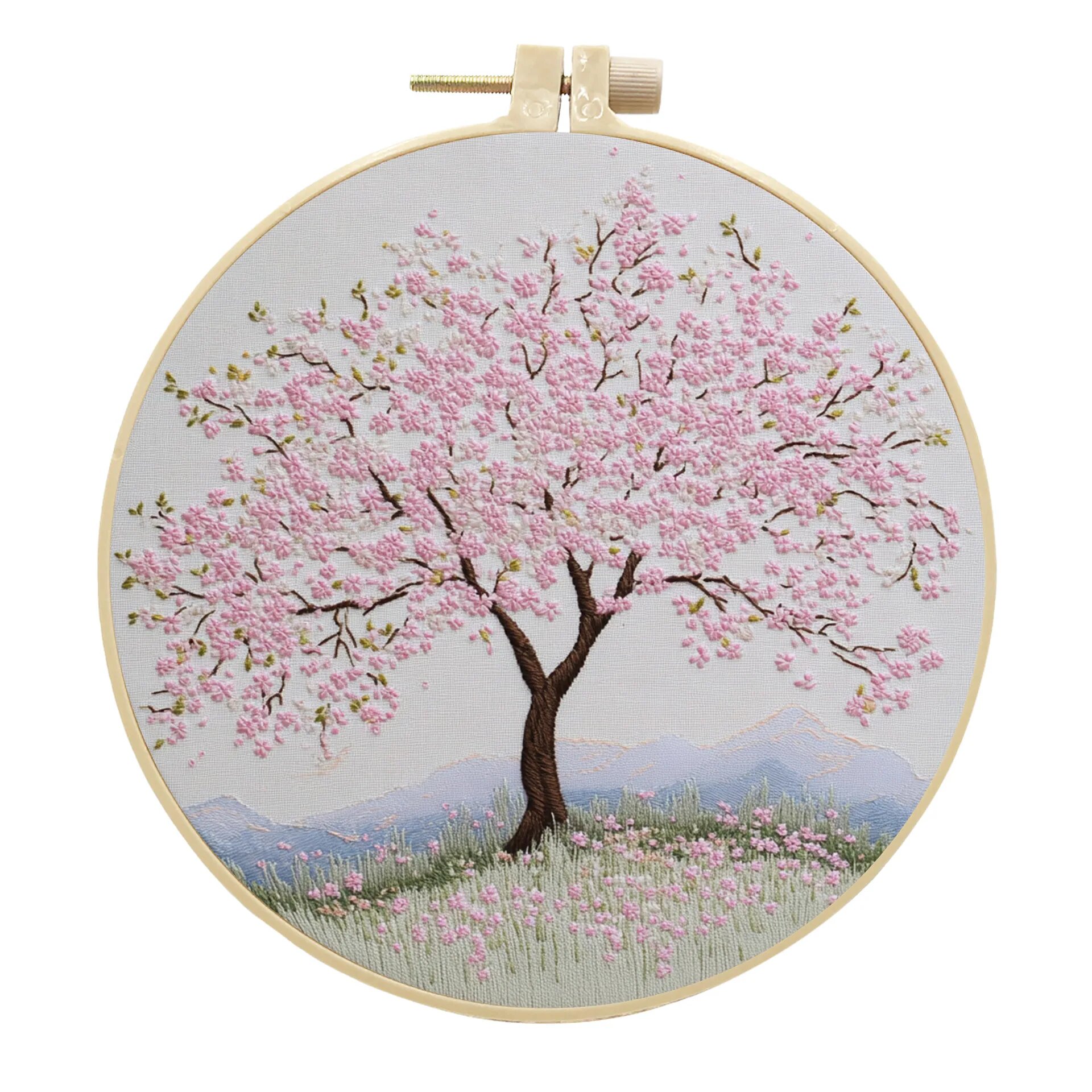 Набор для вышивания Flower Invitation Цветы сакуры no hoop, C