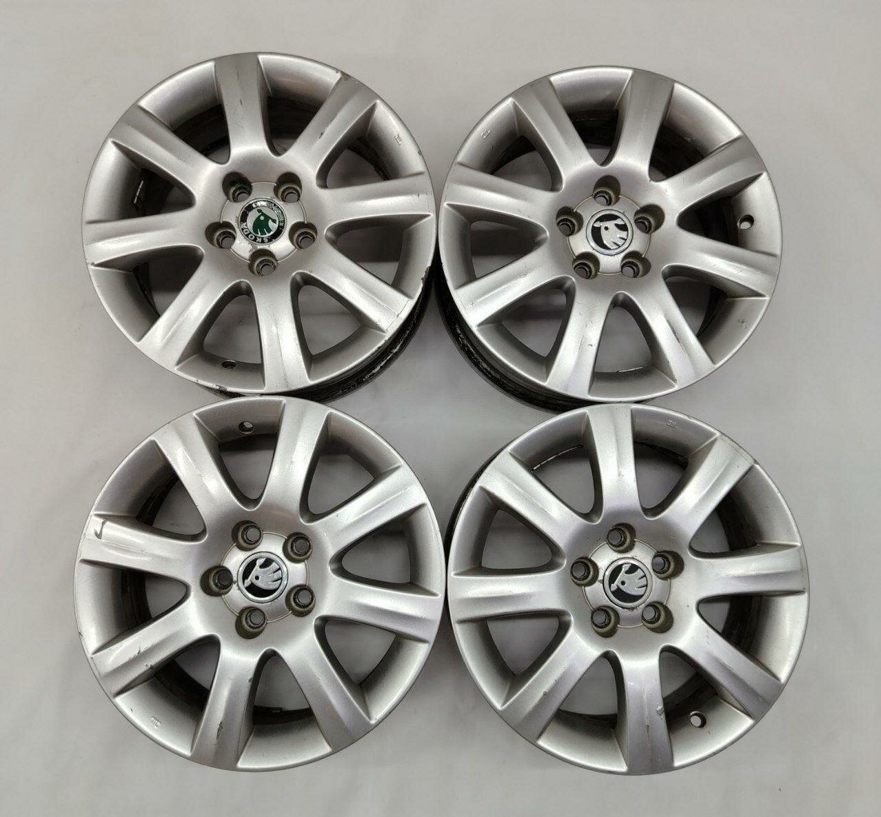 Комплект (4 шт) колесных дисков Skoda 15x6 PCD 5x100 D57.1 ET43 (оригинал)