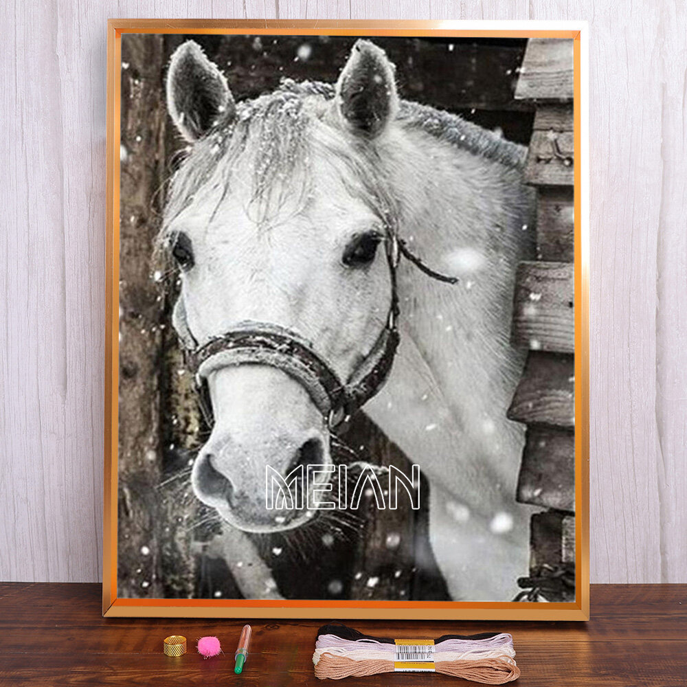 MEIAN Набор для вышивания,30x40CM,11CT,40 цветов