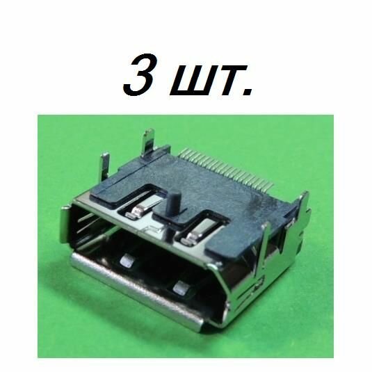 3шт Разъем DP гнездо на плату 20pin DisplayPort Molex 47272-0024
