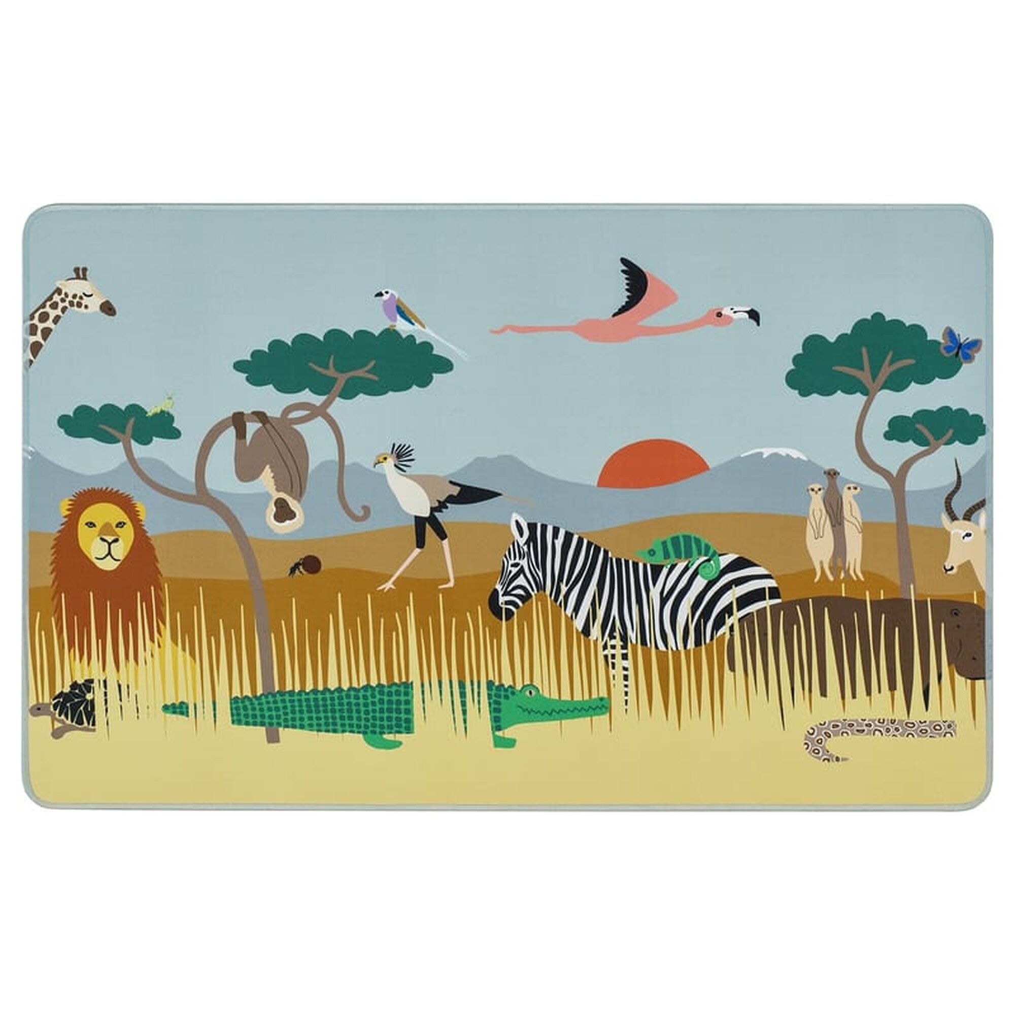 Настольный коврик IKEA SANDL PARE, разноцветный, 38x60 см 006.101.95