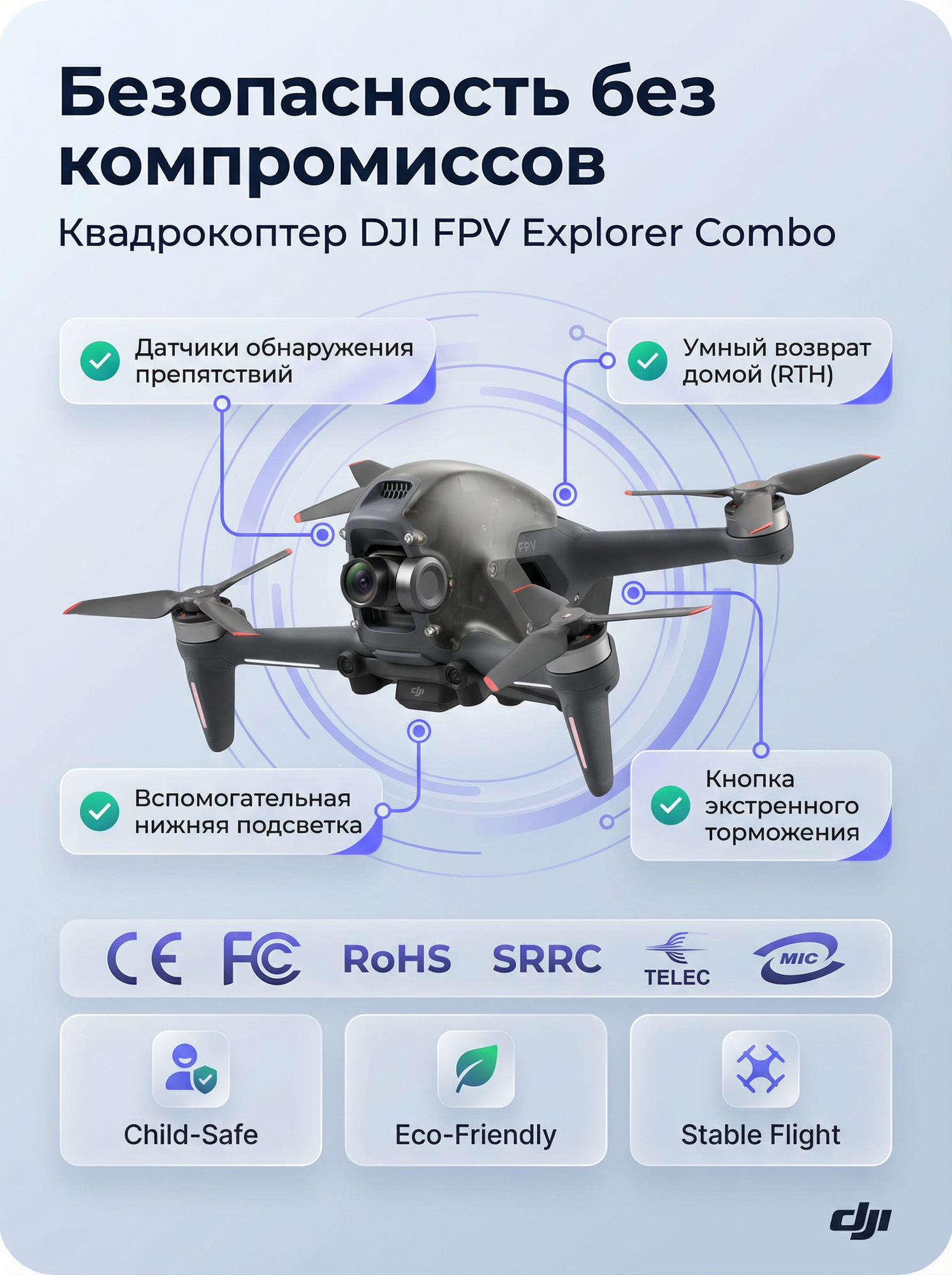 Квадрокоптер DJI FPV Explorer Combo — фото 1