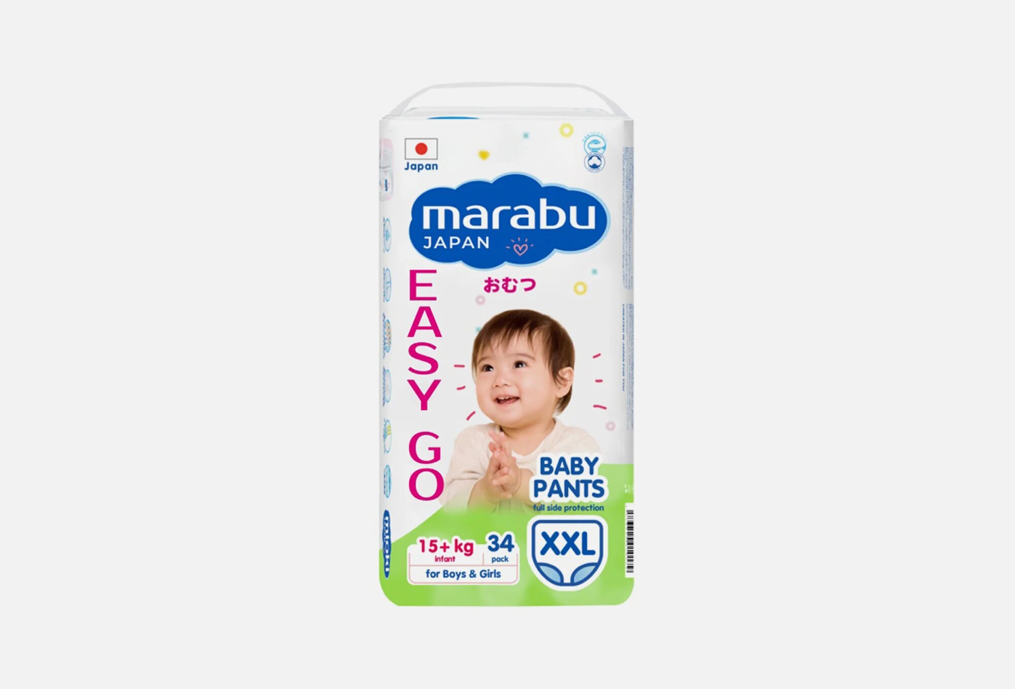 Marabu Размер XXL, 15+ кг Подгузники-трусики 34шт