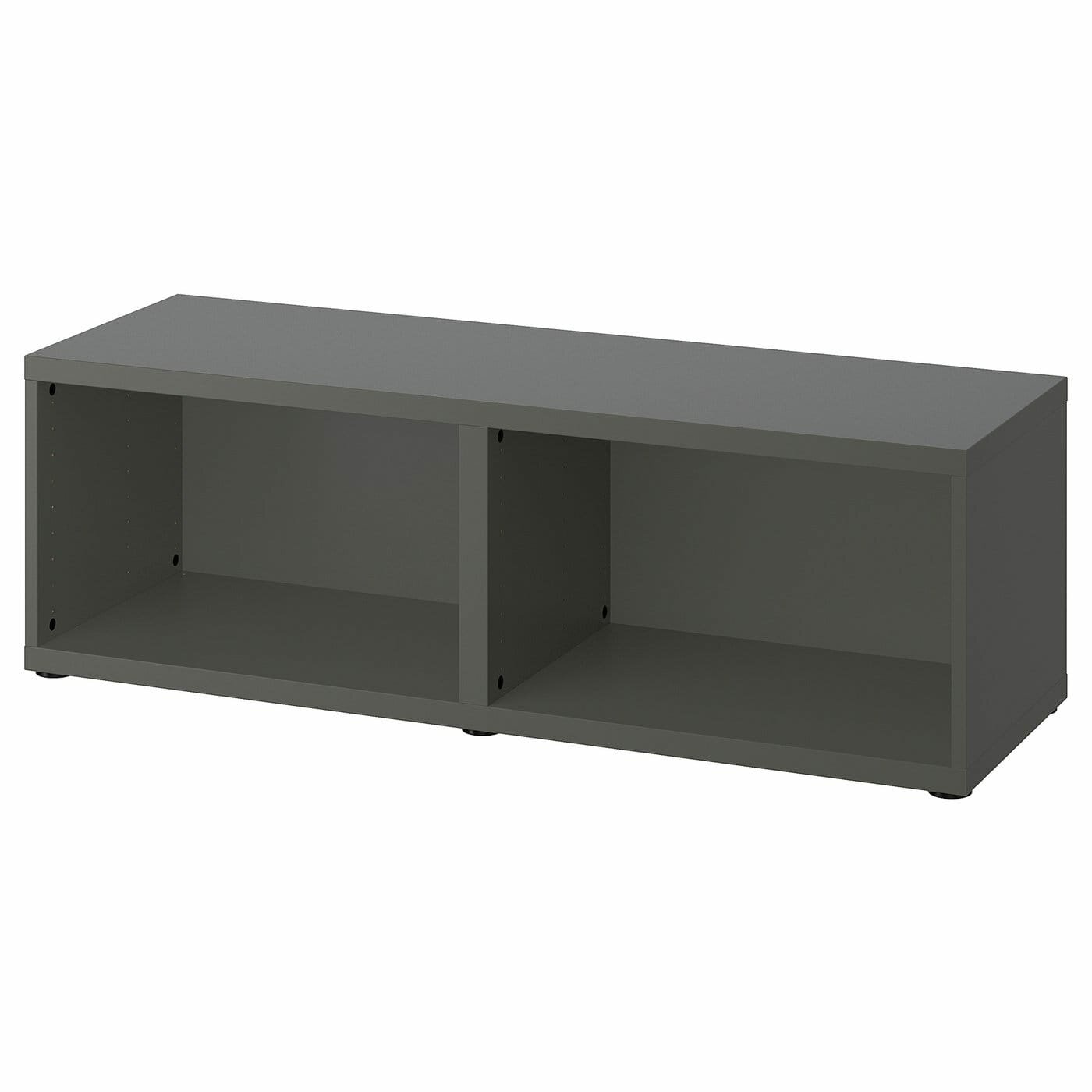 Полка IKEA BEST , ЛДСП/ДВП, цвет темно-серый, 120x40x38 см 605.385.83