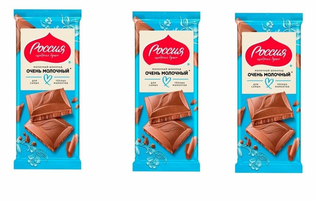 Nestle Шоколад молочный ,75г, 3шт