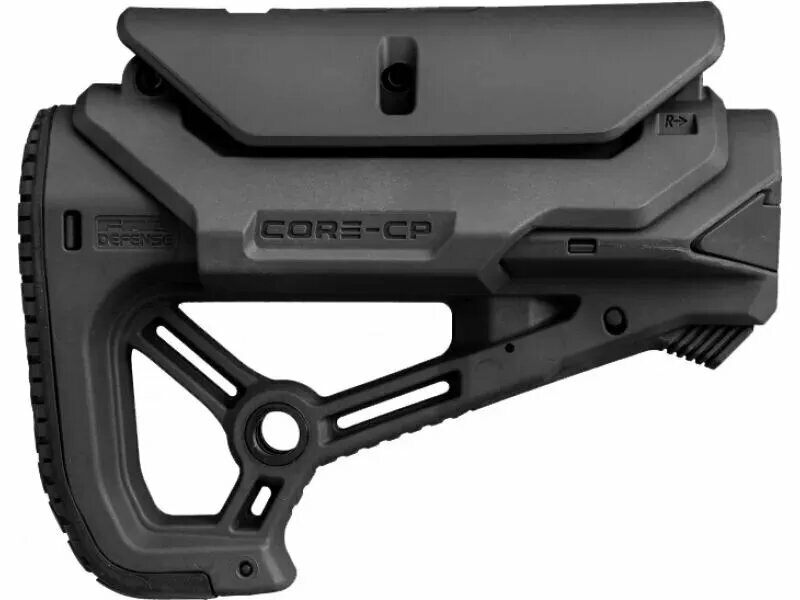 Задняя поддержка Fab Defense GL-CORE S CP полимерный с упором для щеки, Black