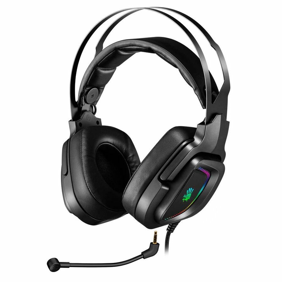 Гарнитура проводная с микрофоном A4Tech Bloody G570 черный/серый 2м мониторные USB оголовье (G570 USB/BLACK.