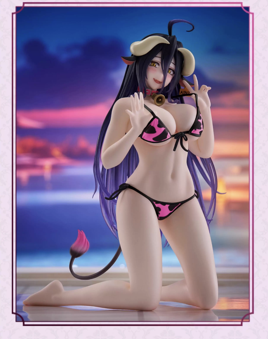 Аниме фигурка TAITO Альбедо (Albedo) Cow Print Bikini Ver. из аниме Overlord 13 см