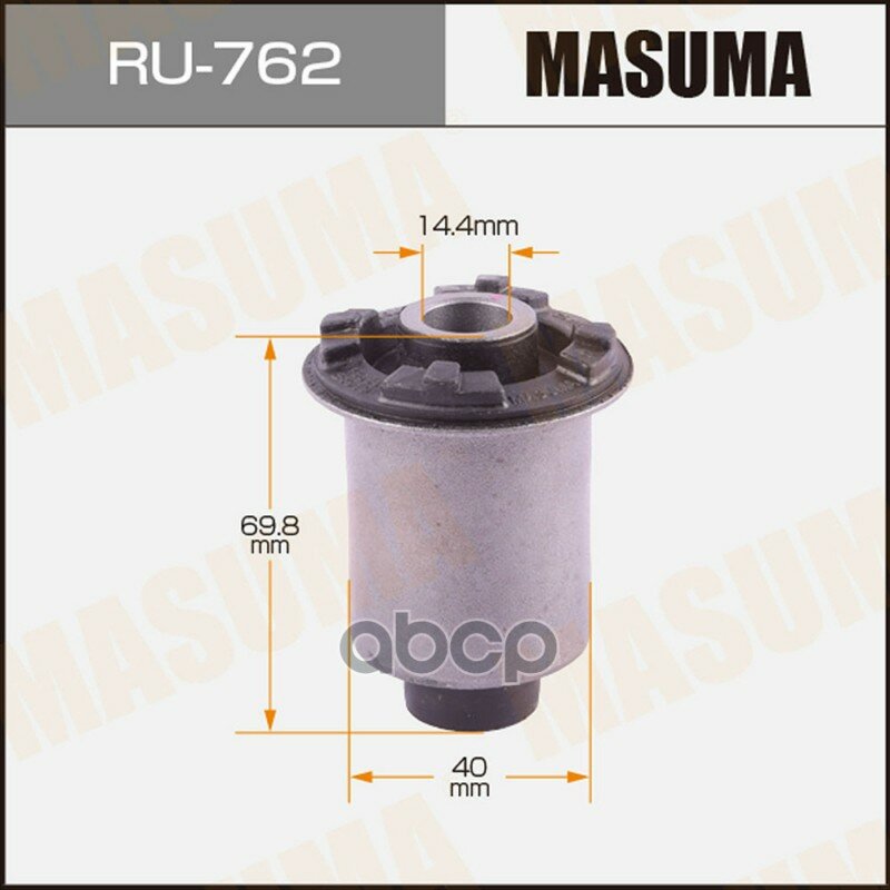 Сайлентблок передн. DAIHATSU BE-GO 2006-2016, DAIHATSU TERIOS 2006-2024, TOYOTA RUSH 2006-2016 Masuma арт. RU-762