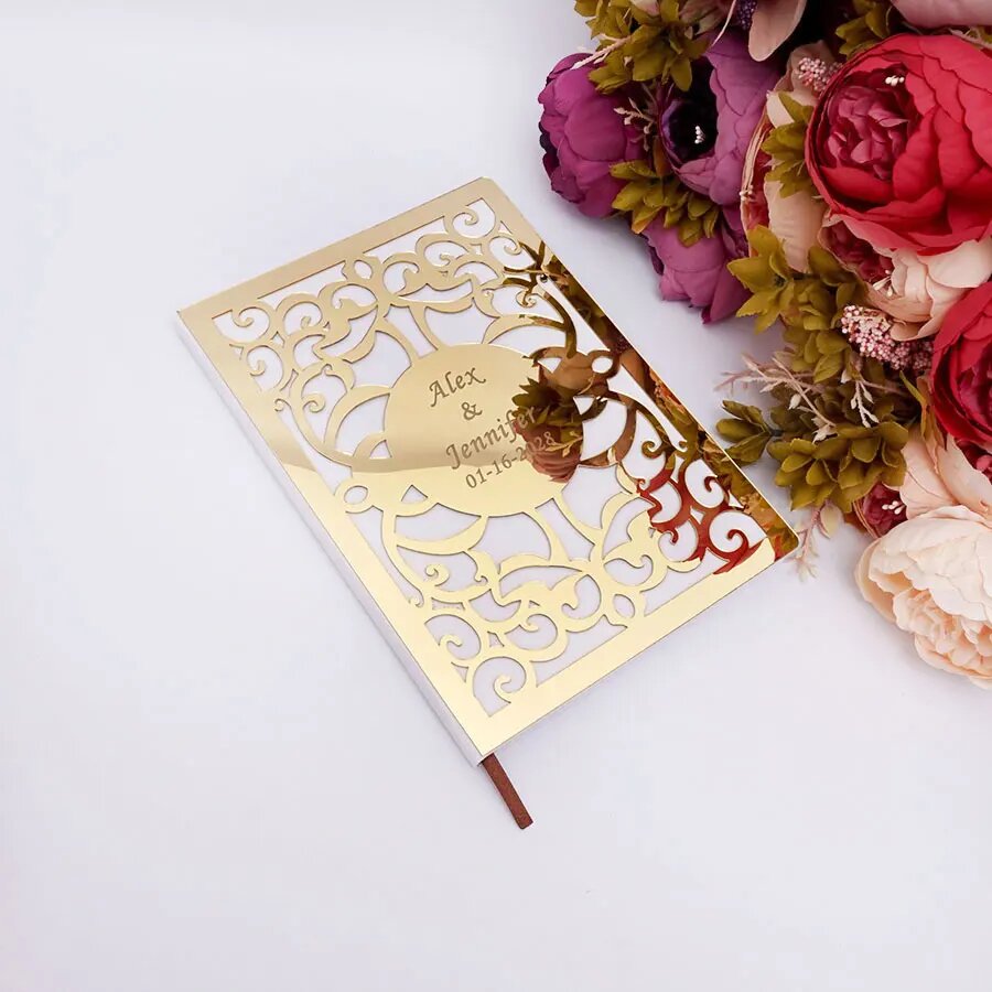 Свадебная гостевая книга JEHOADDAN Gold 26x 19cm