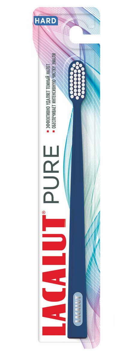 Зубная щетка Lacalut Pure жесткая, (4 шт)