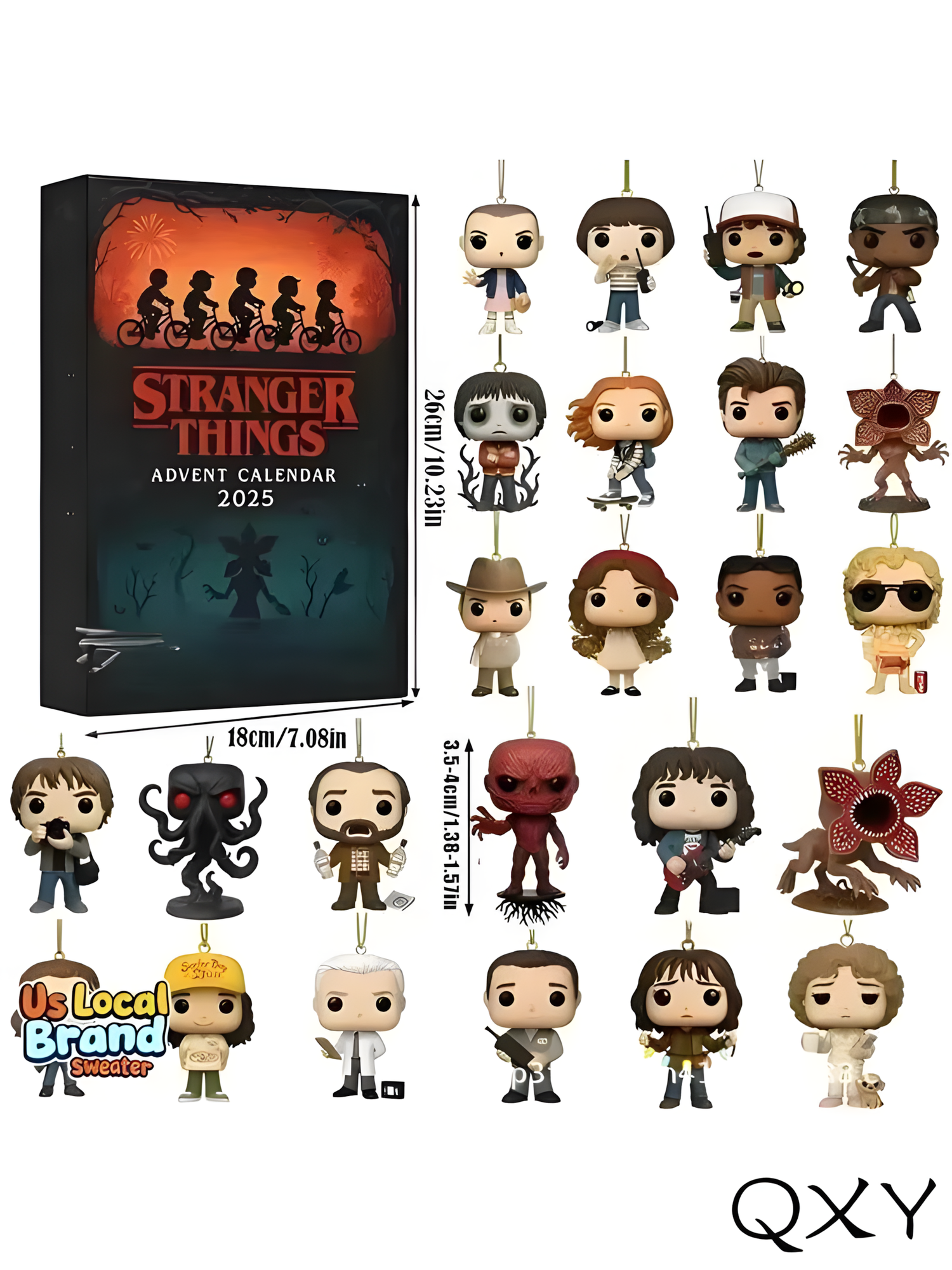Адвент-календарь Stranger Things 2025 на 24 дня с фигурками героев сериала - для детей и взрослых