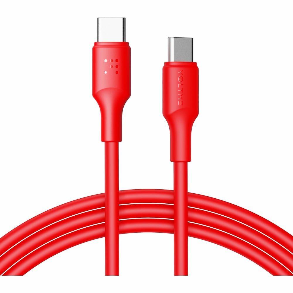 Кабель VOLTME USB2.0 Powerlink EDC CTC 5A, 100W USB-С - USB-C 2.0M Красный C2306