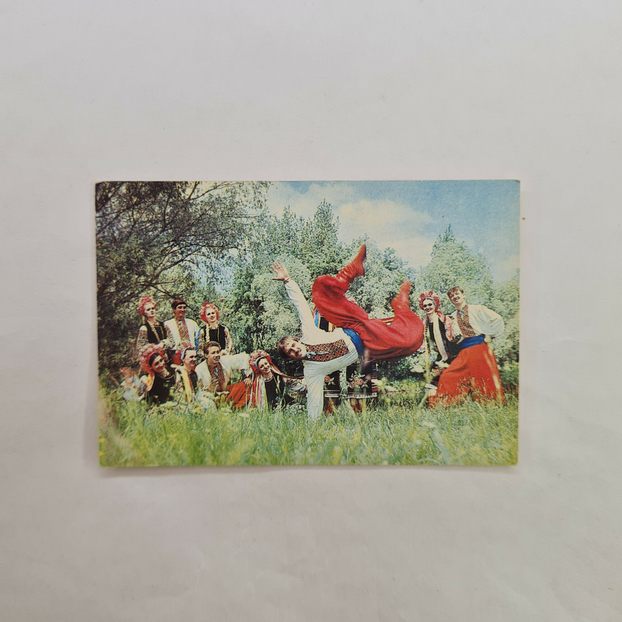 Карманный календарик СССР 1991. Серия Кобза, народный ансамбль песни и танца. Советский выпуск