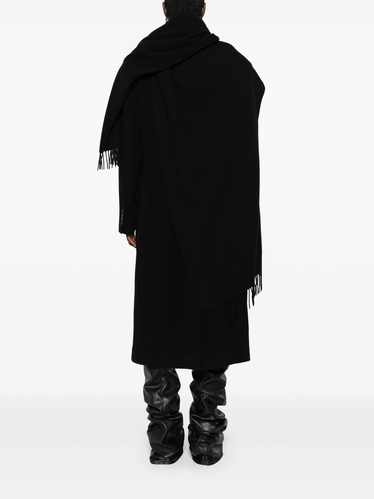 Пальто The Attico Fringed-scarf coat, размер 38 — фото 1