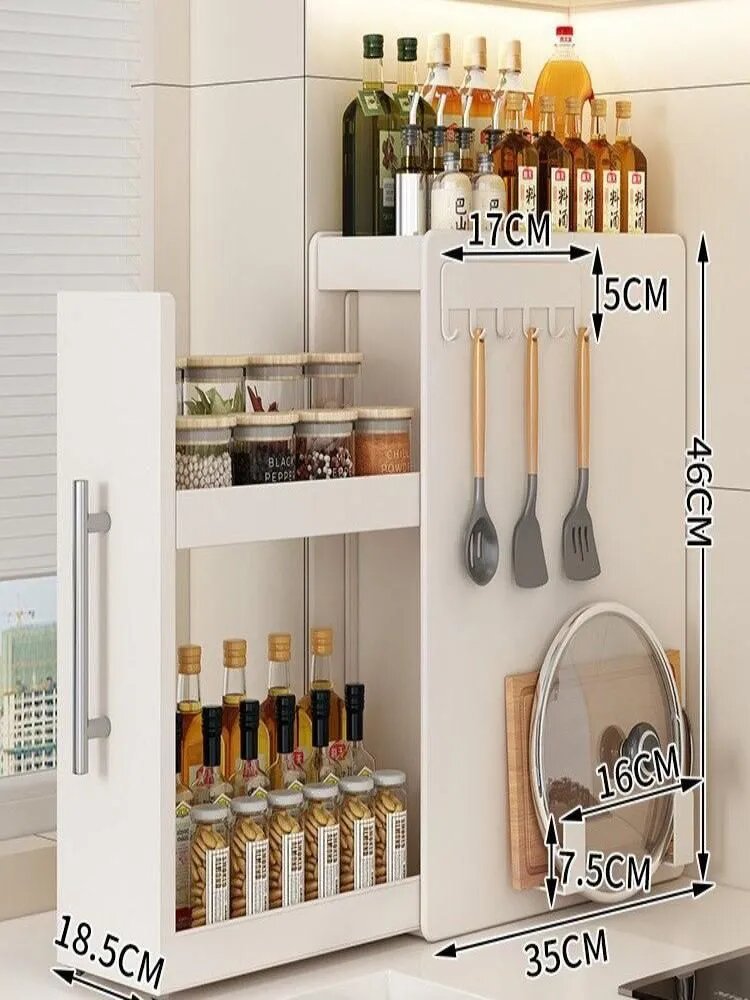 Полка для кухонной мебели Настольная Прямая, 18.5х35х46 см