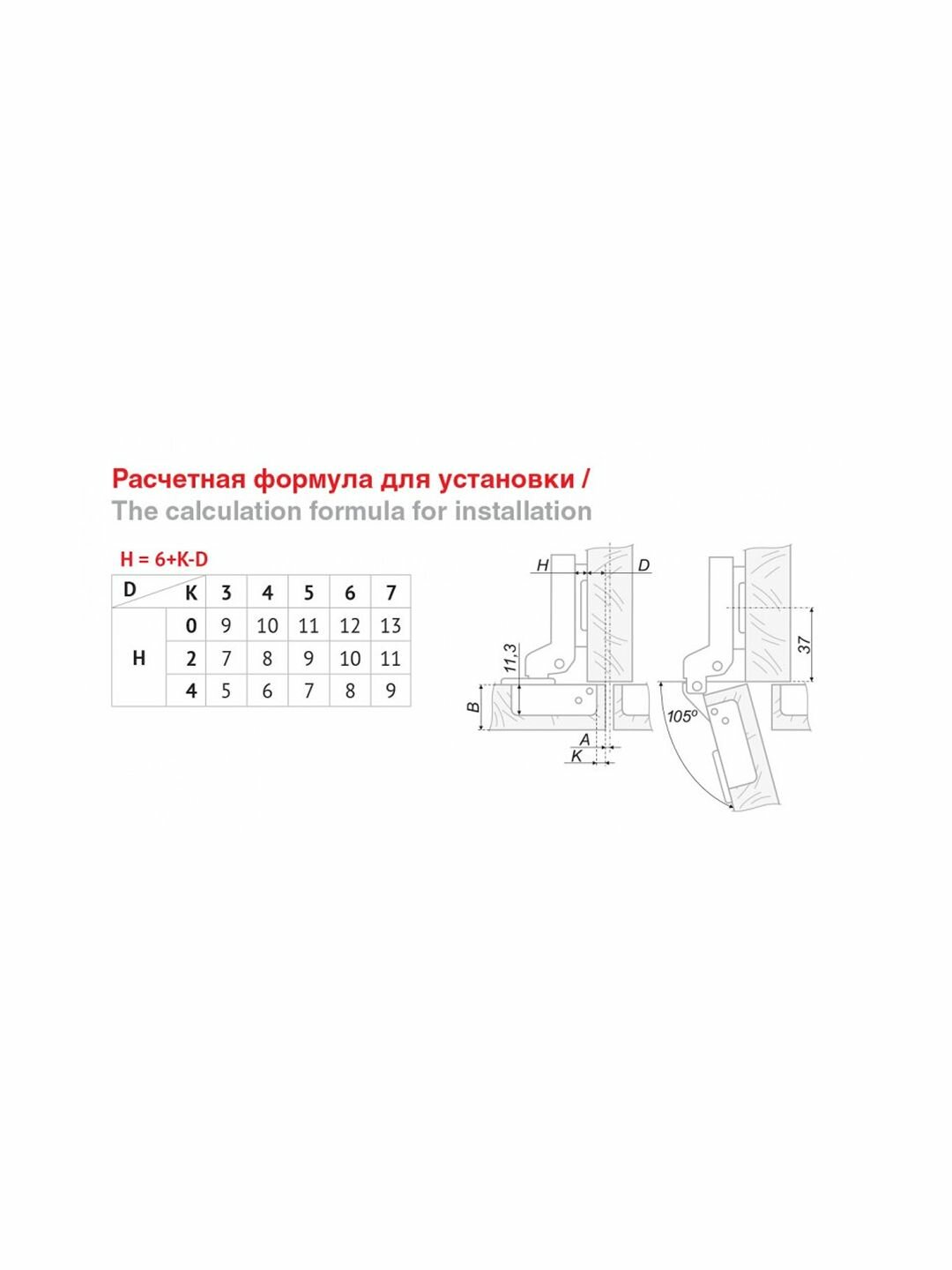 Петля Н100В полунакладная BOYARD