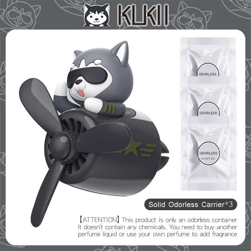 Ароматизатор в авто "Пилот-медведь", Black Husky, 3 шт