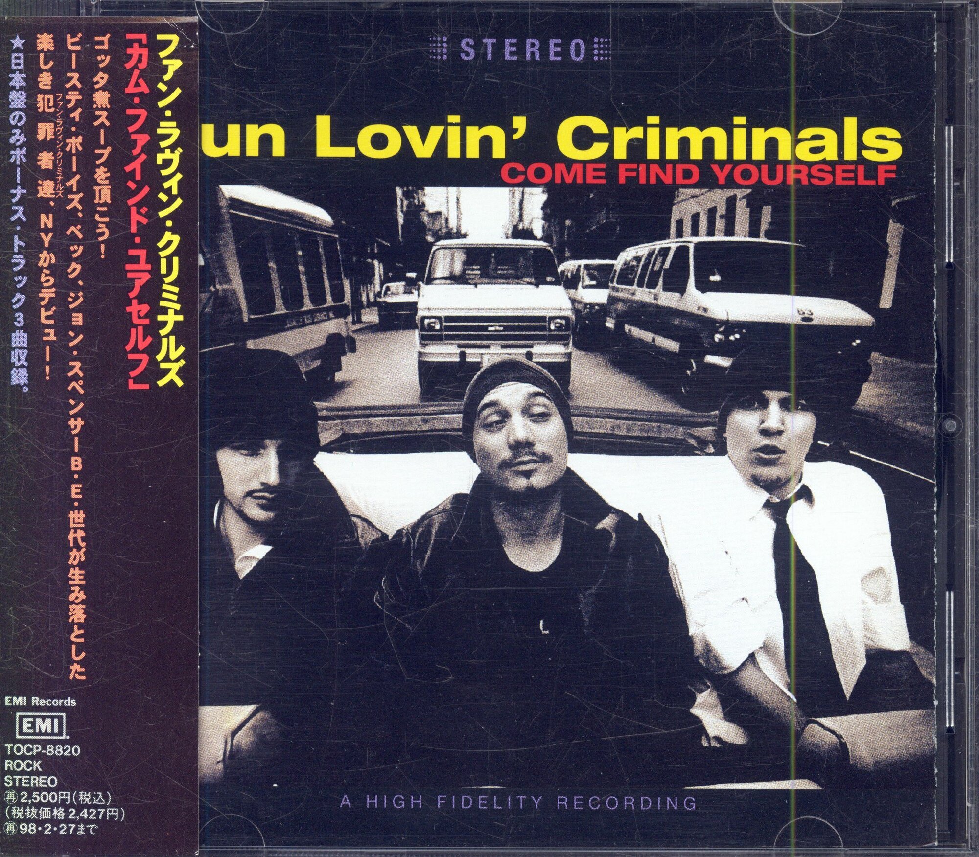 Fun Lovin' Criminals. Come Find Yourself (Japan, EMI, TOCP-8820, 1996) CD диск