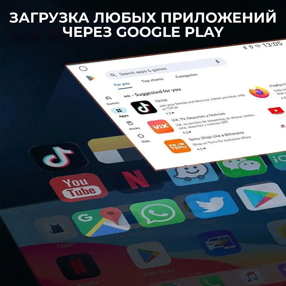 Bluetooth адаптер Carlinkit TBox Ambient 8/128 — фото 1