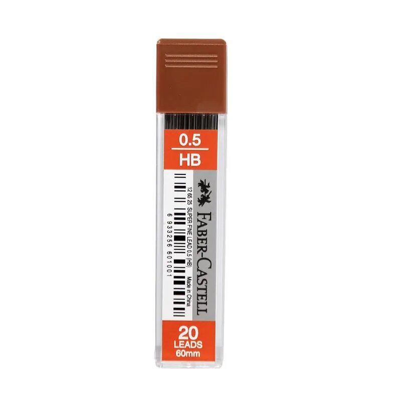 Faber-Castell Грифель для карандаша 0.5 мм, твердость: HB (Твердо-мягкий), 1 шт.