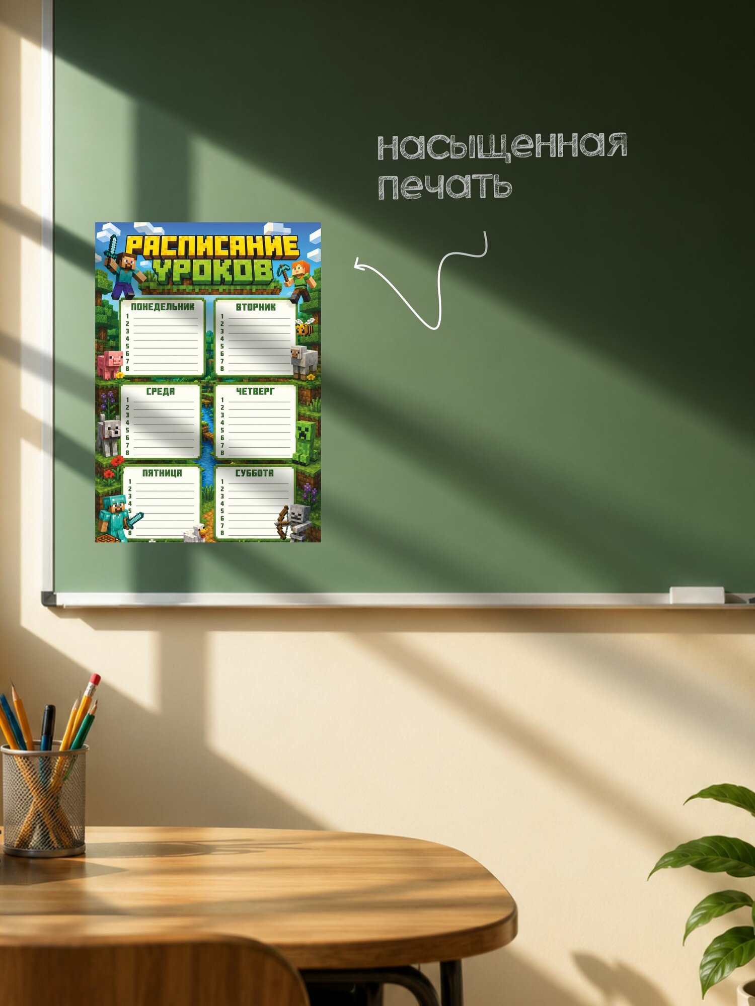 Расписание уроков Minecraft — фото 1