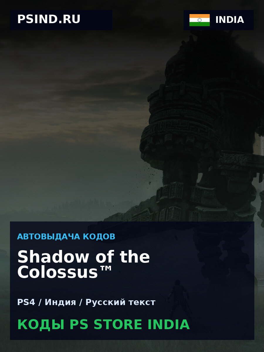 Shadow of the Colossus™ PS4 — PlayStation Store Индия, цифровая версия