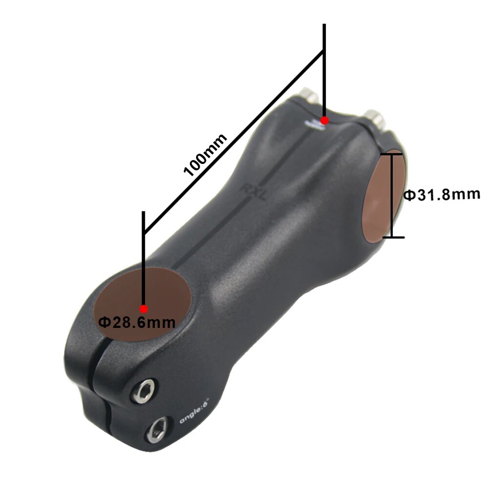RXL SL Карбоновый вынос руля MTB 6/17° Black 6 degree 100