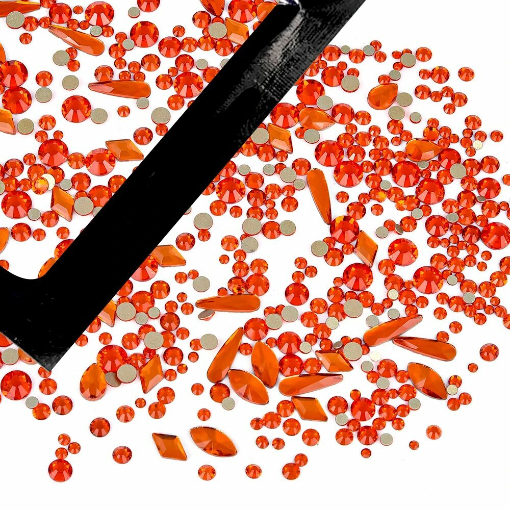 Стразы оранжевые BOBOHOO P25 Orange для декора