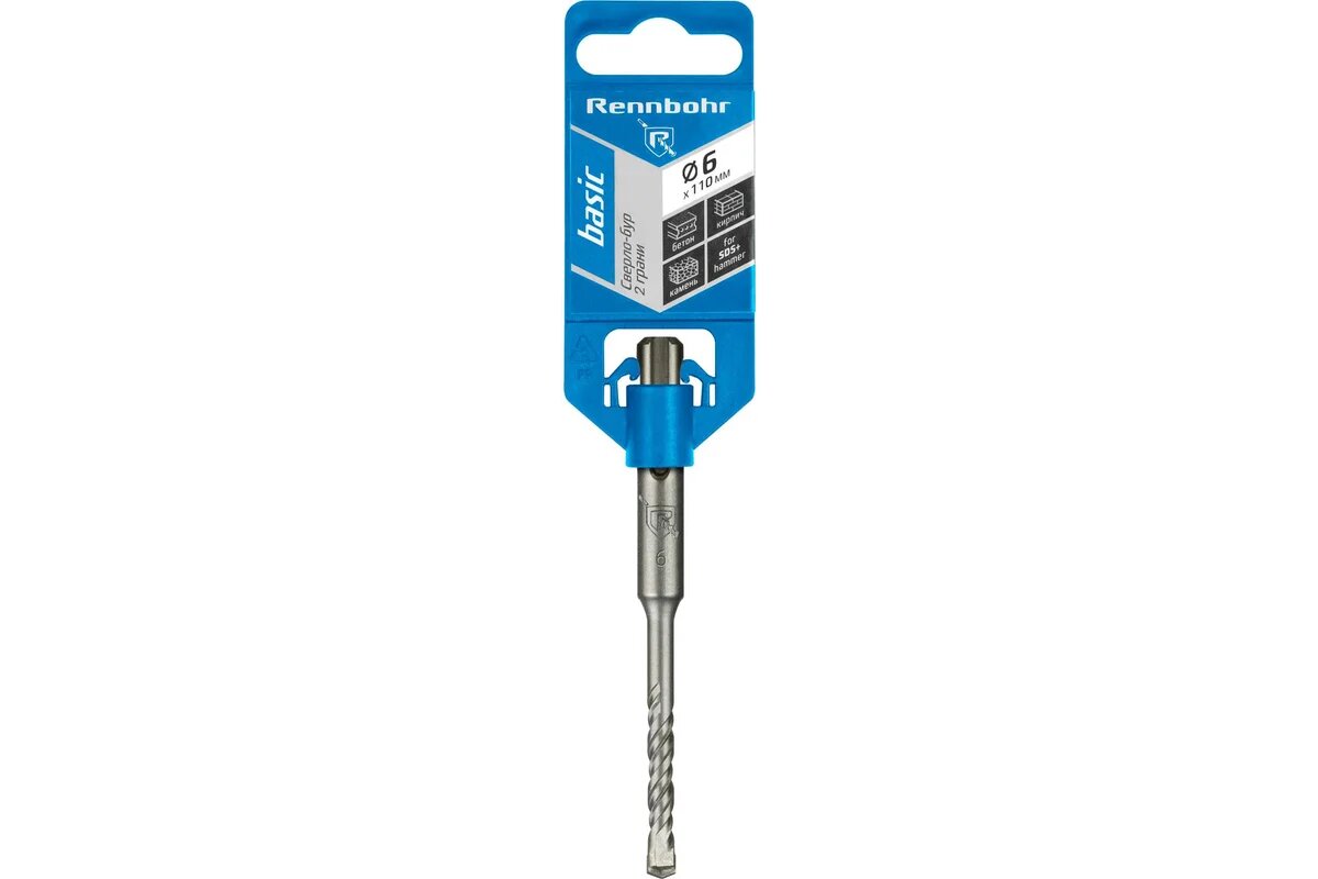 Сверло-бур по бетону SDS plus 6х110 мм Rennbohr Basic (690611)