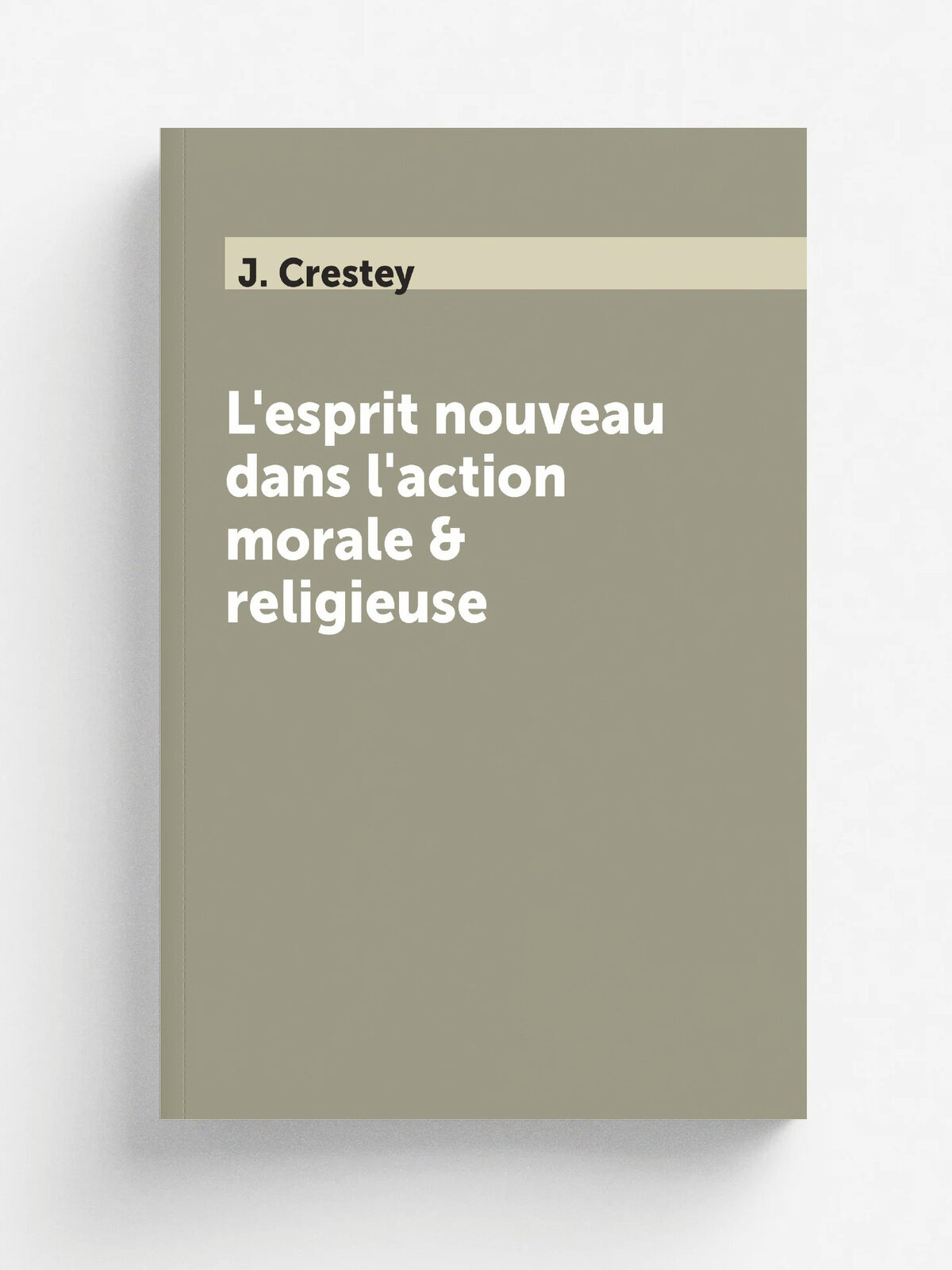 L'esprit nouveau dans l'action morale & religieuse