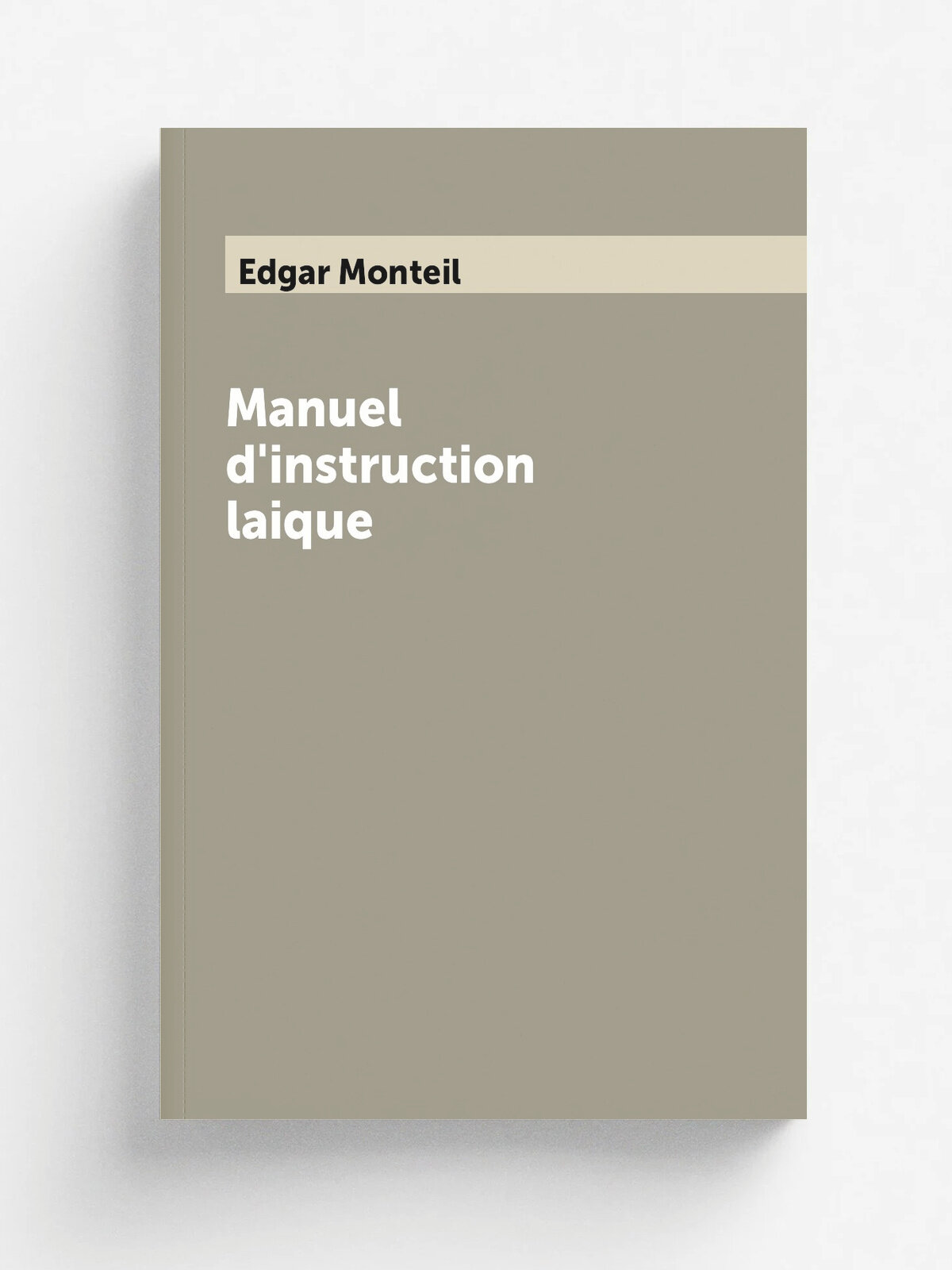 Manuel d'instruction laique