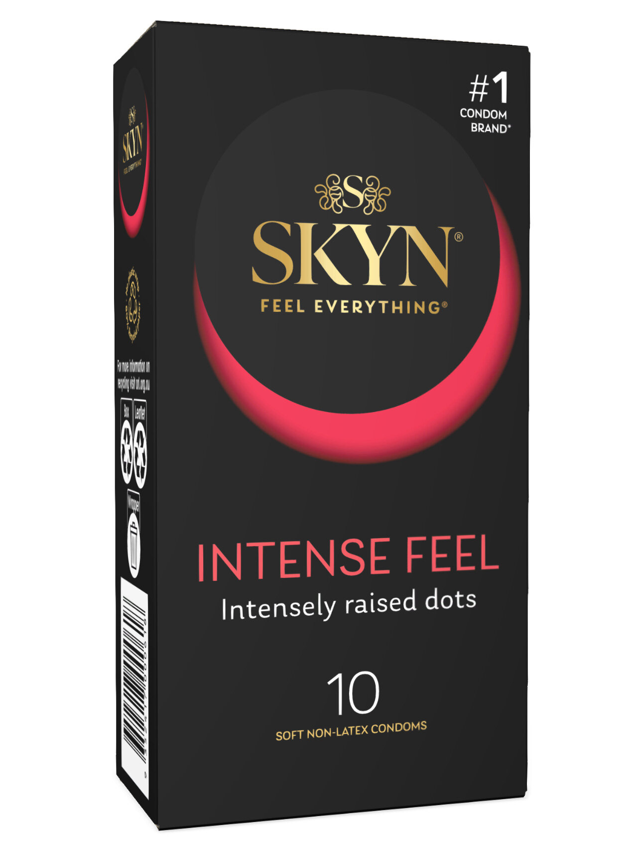 Безлатексные презервативы с точечной структурой Skyn Intense Feel, 10 шт.